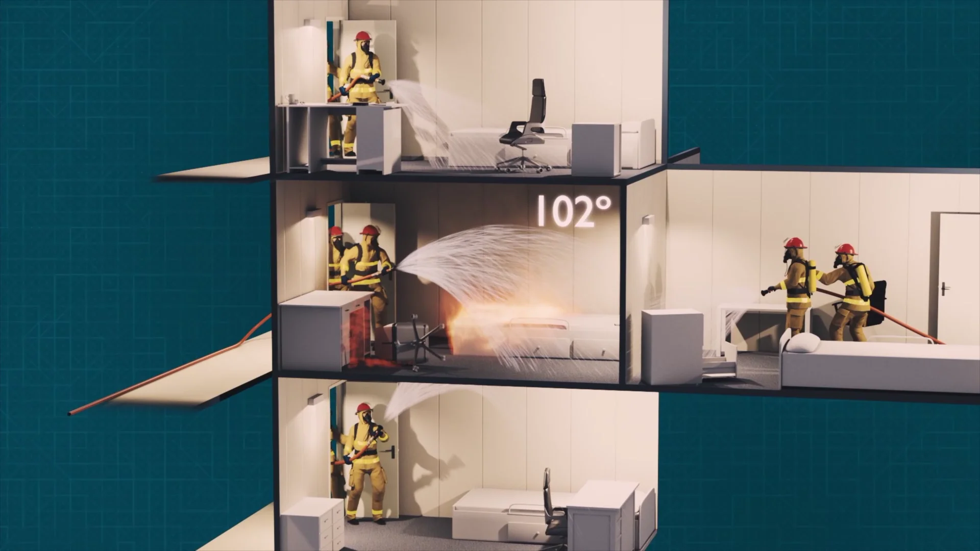 Animation Videos_Firefighting, Boundary Cooling on Vimeo