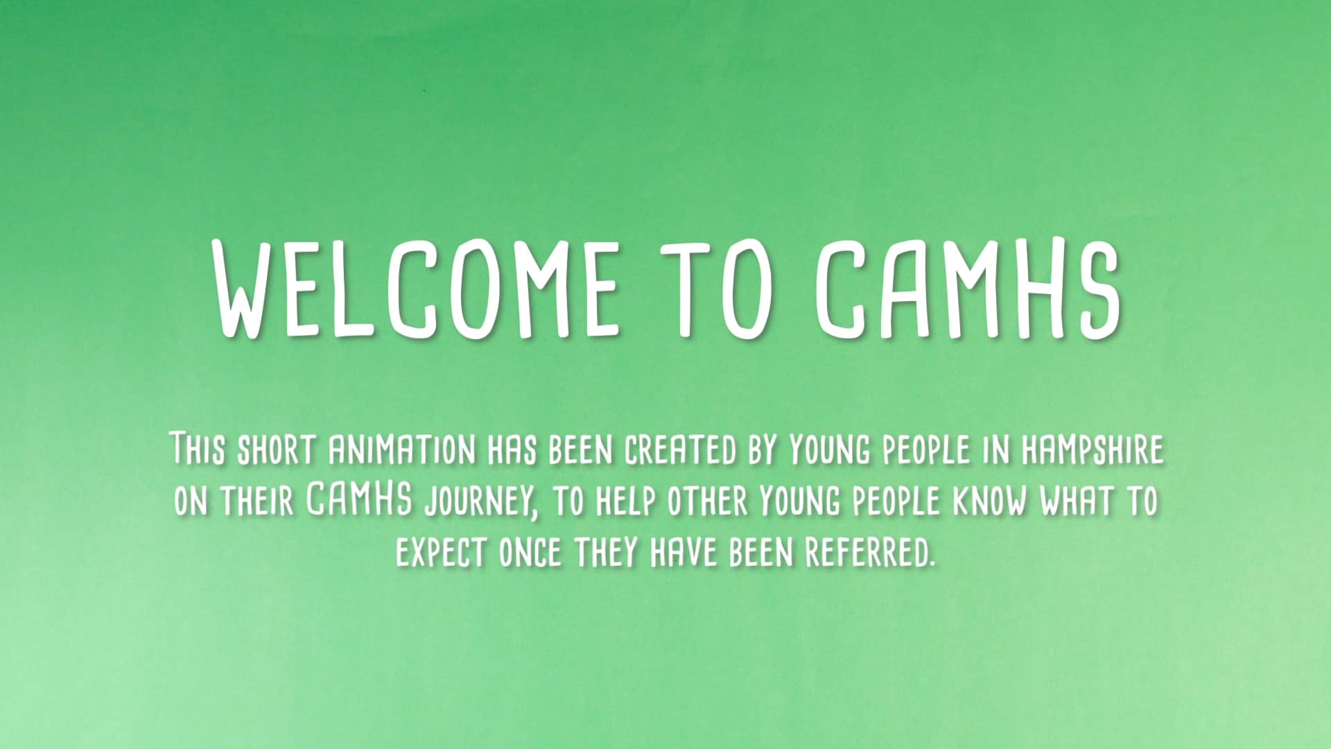 Hampshire CAMHS - Welcome to CAMHS on Vimeo