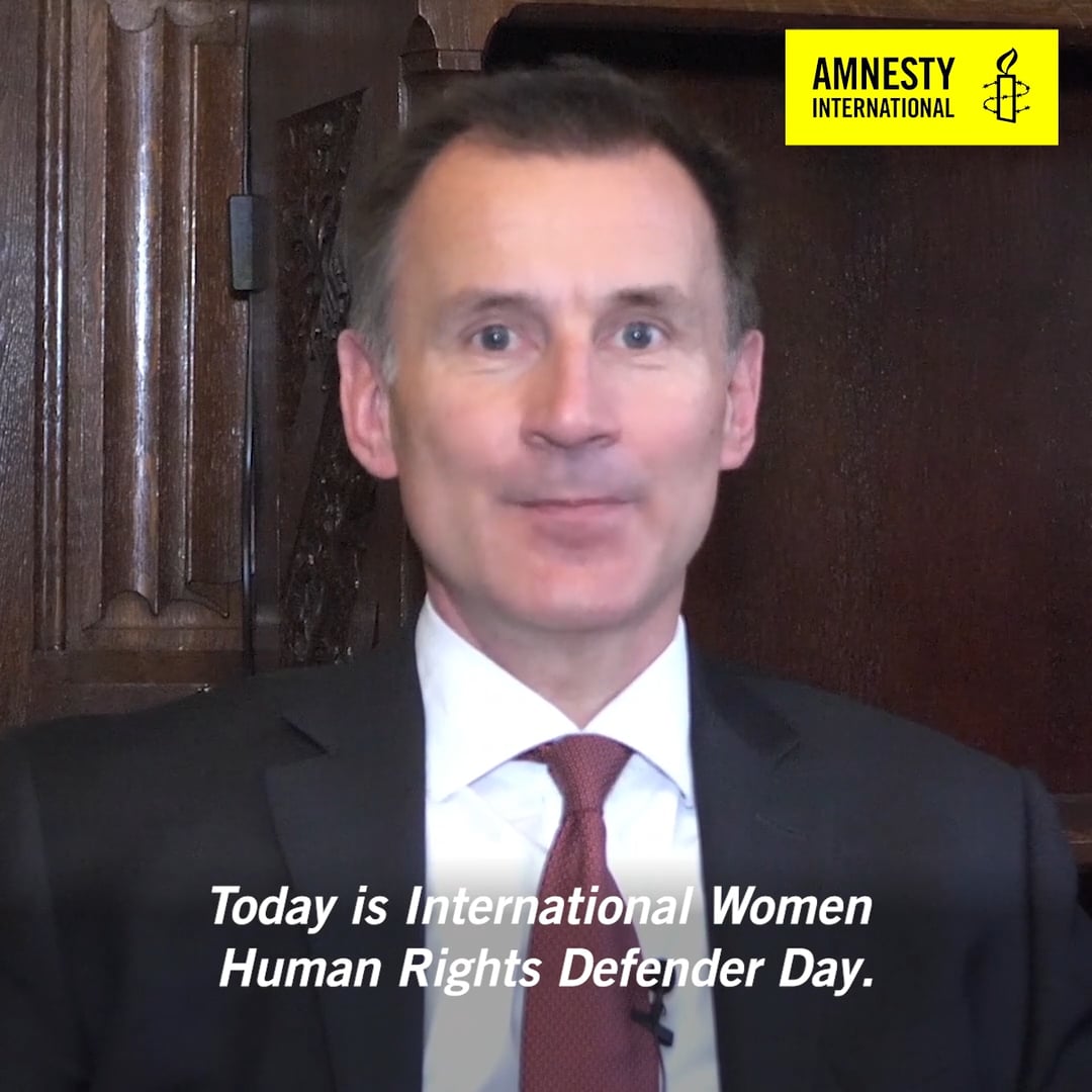 MPs speak out for women human rights defenders on Vimeo