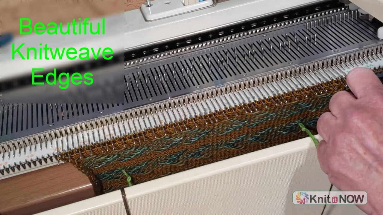 Beautiful Knit Weave Edges | Machine Knitting Tutorial