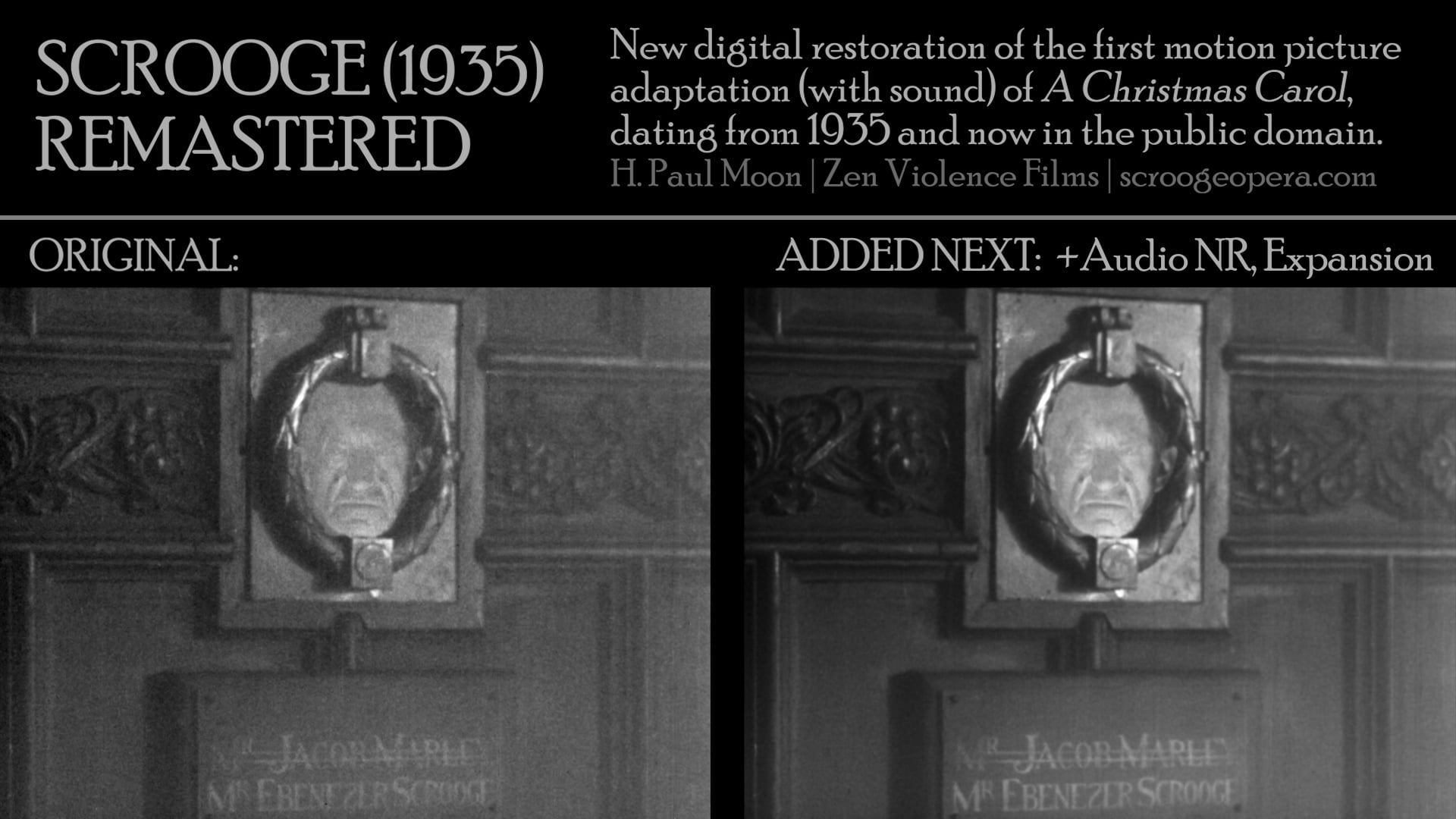Scrooge (1935): Remastering Comparison on Vimeo