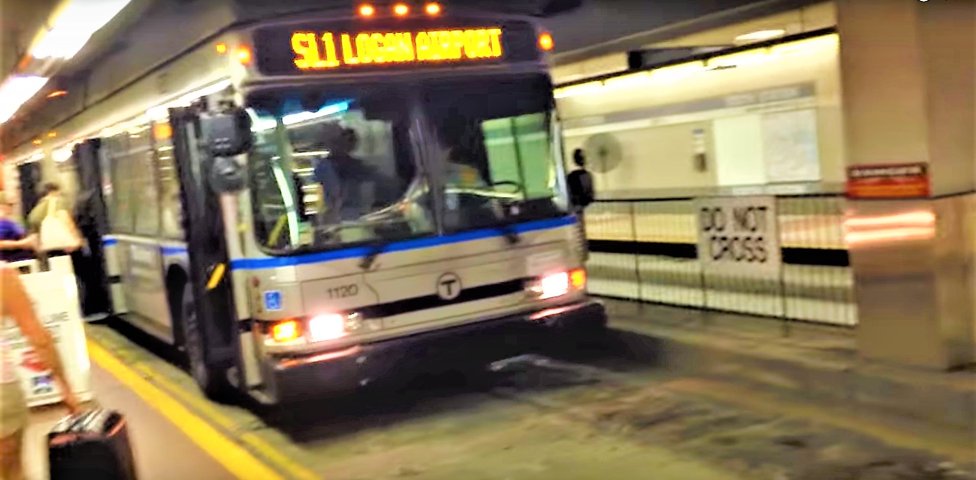 MBTA SILVER LINE SHOW 4 EPISODE 2 - MBTA SL1 ride to Terminal B stop 1 ...