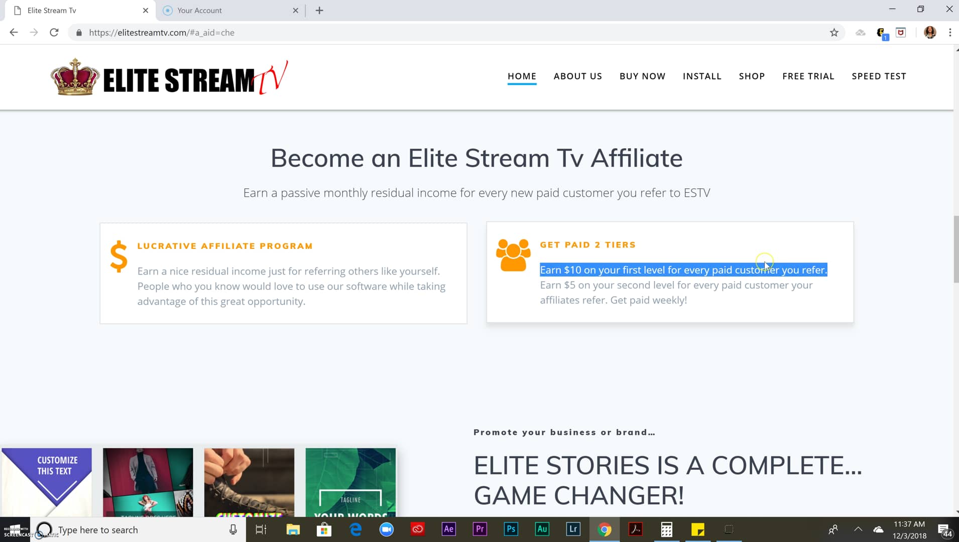 Elite Stream TV Compensation Plan (5 minutes) on Vimeo