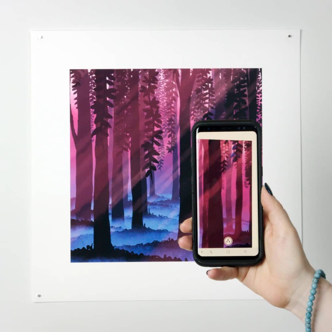 Endless Forest Augmented Reality Animation Print in Action on Vimeo