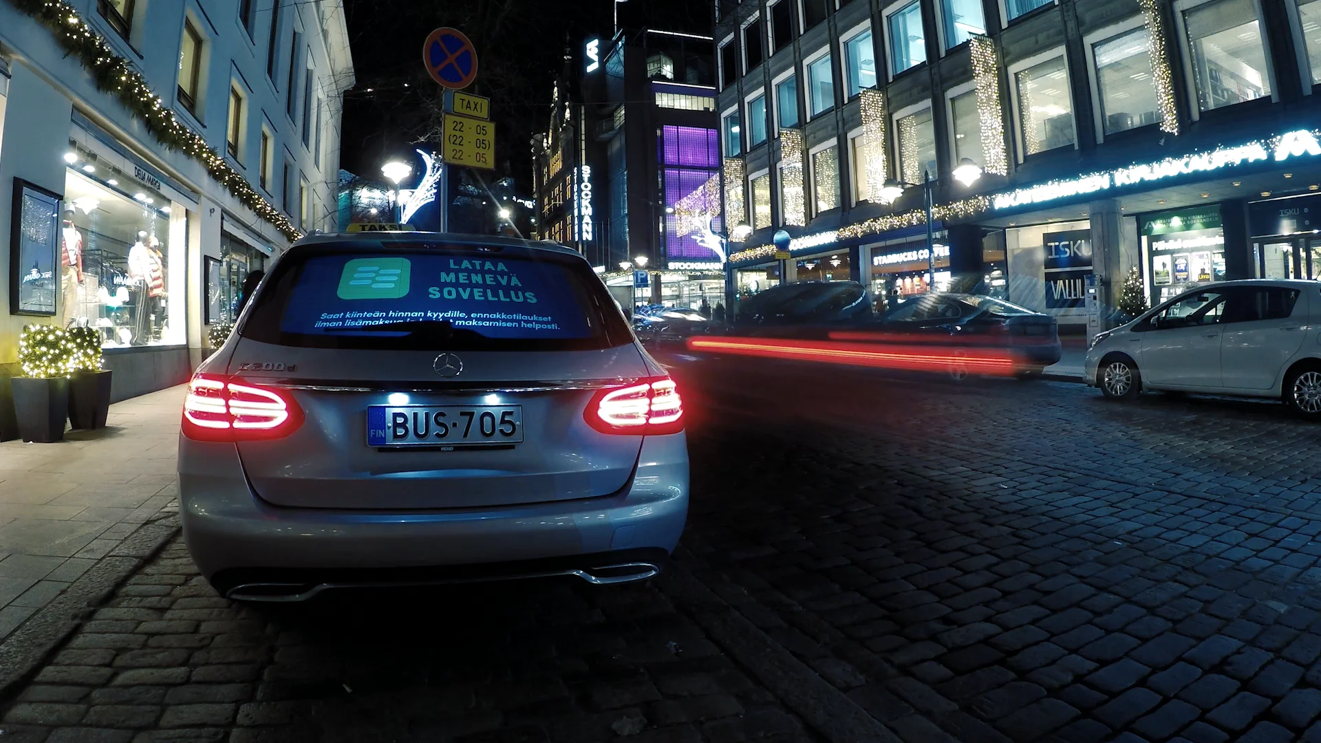 New! A digital rear window ad system for taxis! on Vimeo