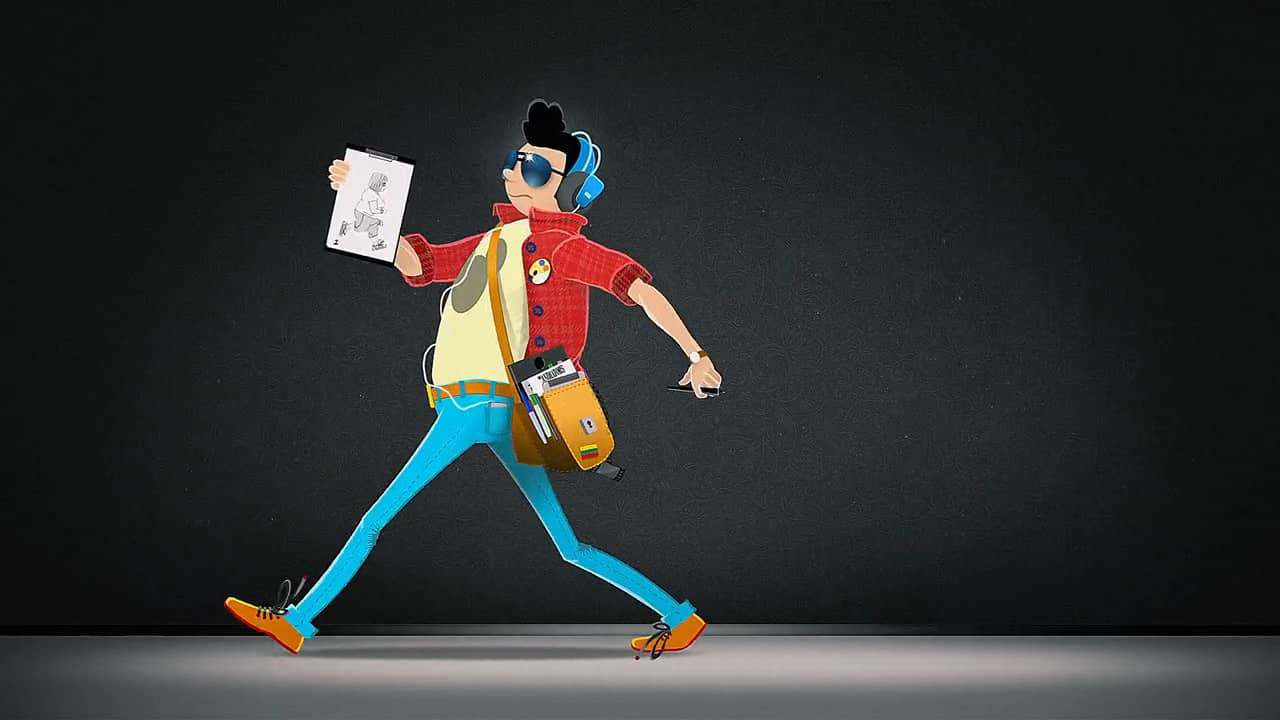 Double Bounce Walk Cycle of Animator on Vimeo