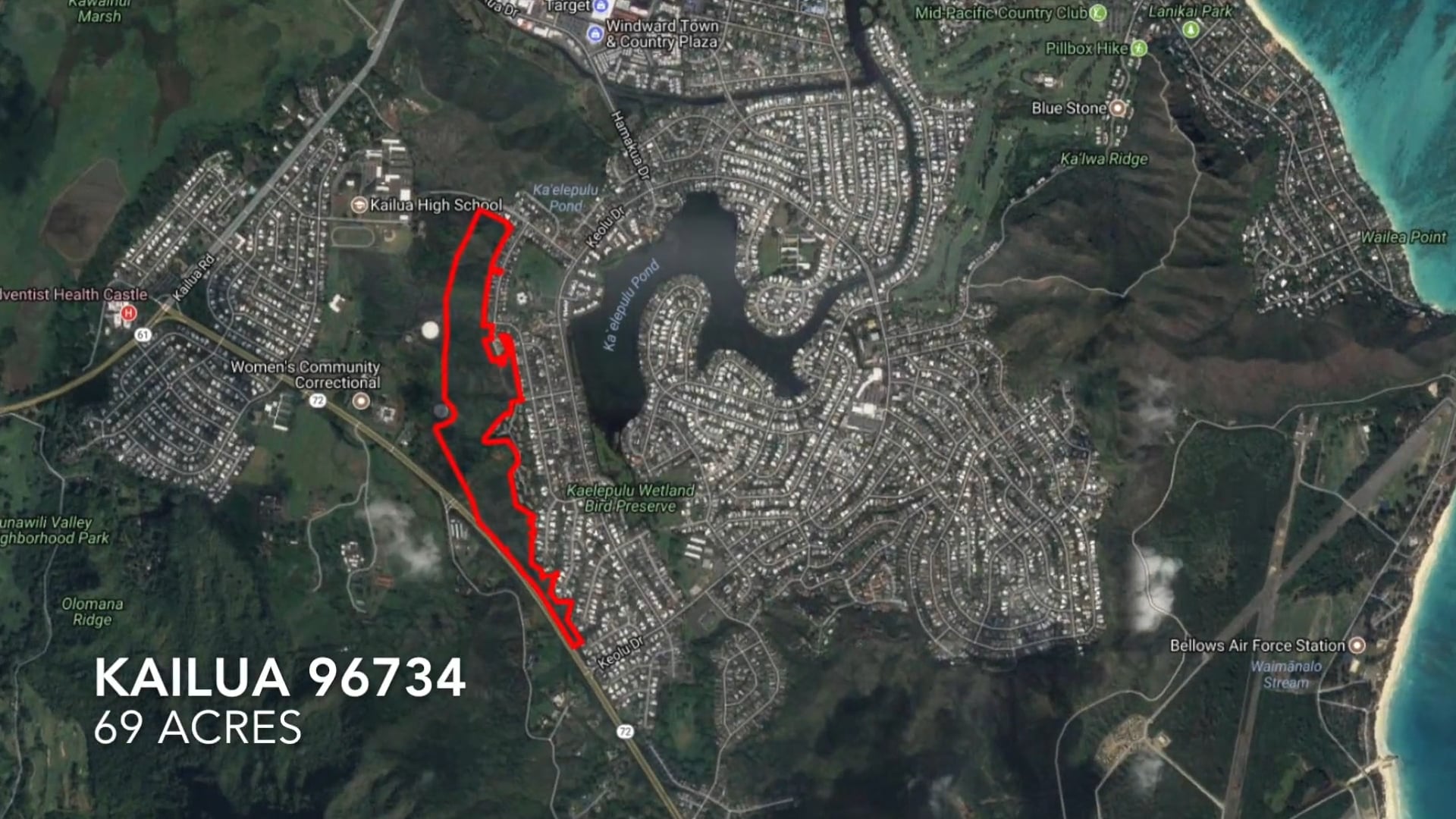 Kaleo - Enchanted Lakes - 69 Acres in Kailua 96734 - V3