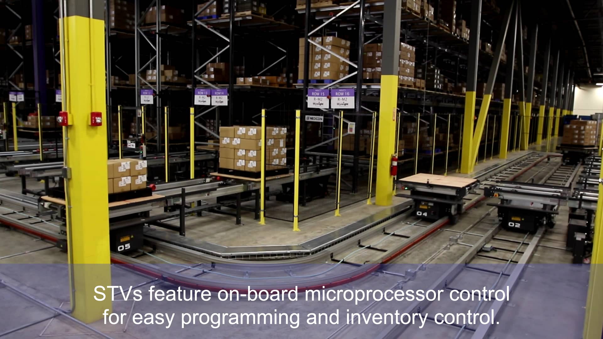 Daifuku Wynright Sorting Transfer Vehicle (STV) on Vimeo