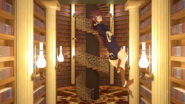 The Witch's Library group 3D animation