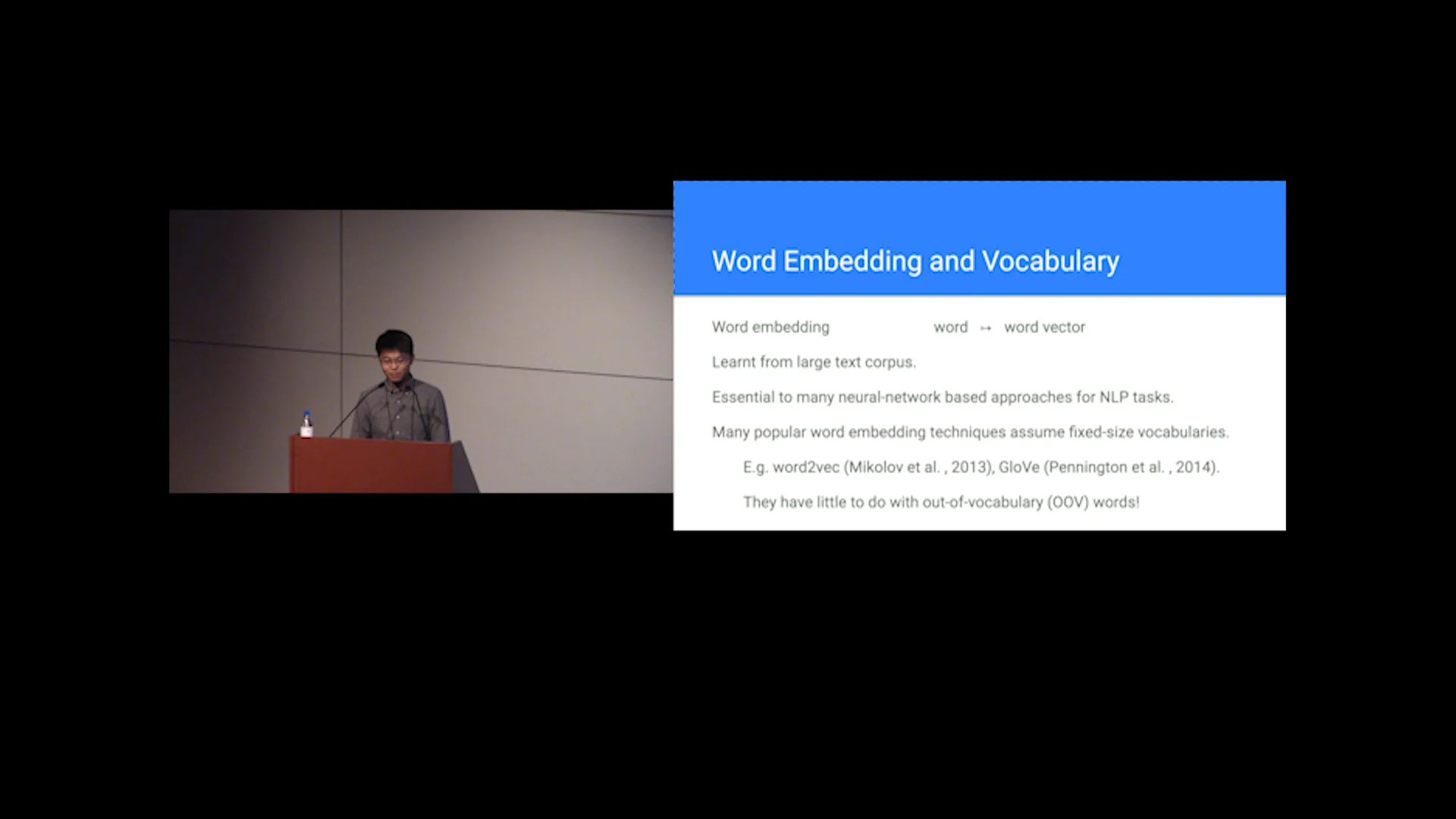 Generalizing Word Embeddings using Bag of Subwords. on Vimeo