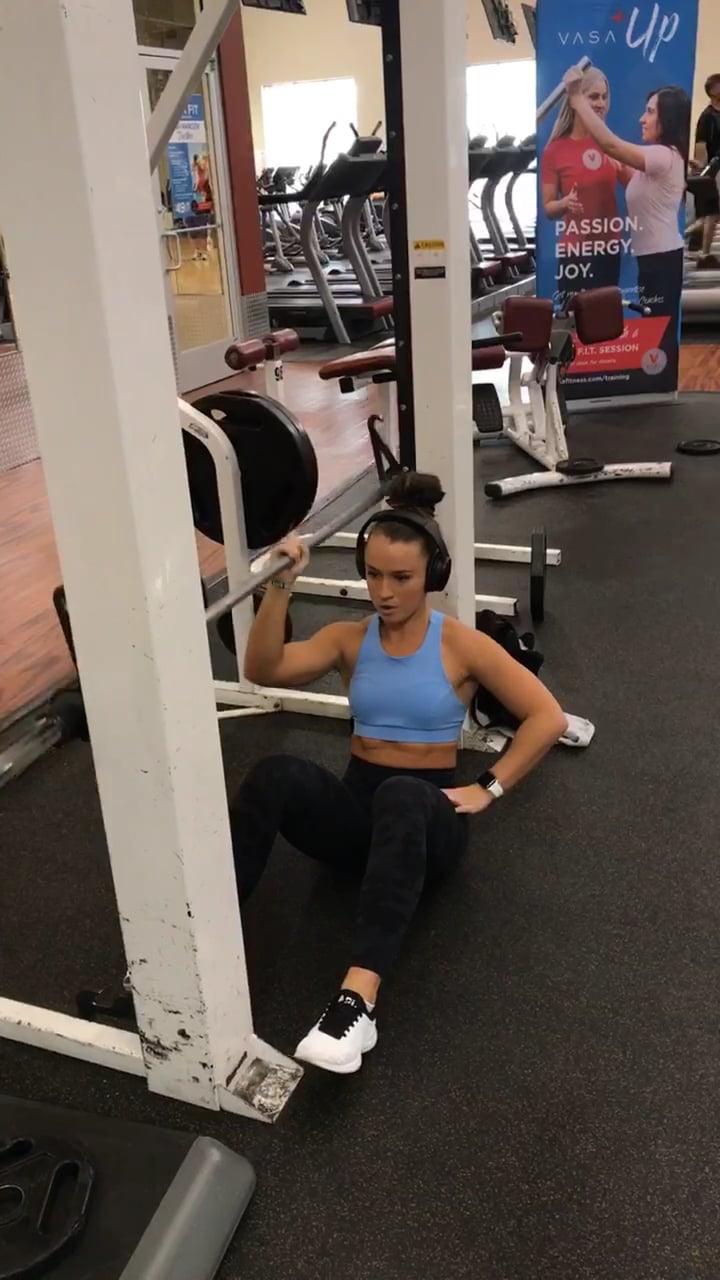 Single arm smith machine shoulder press on Vimeo