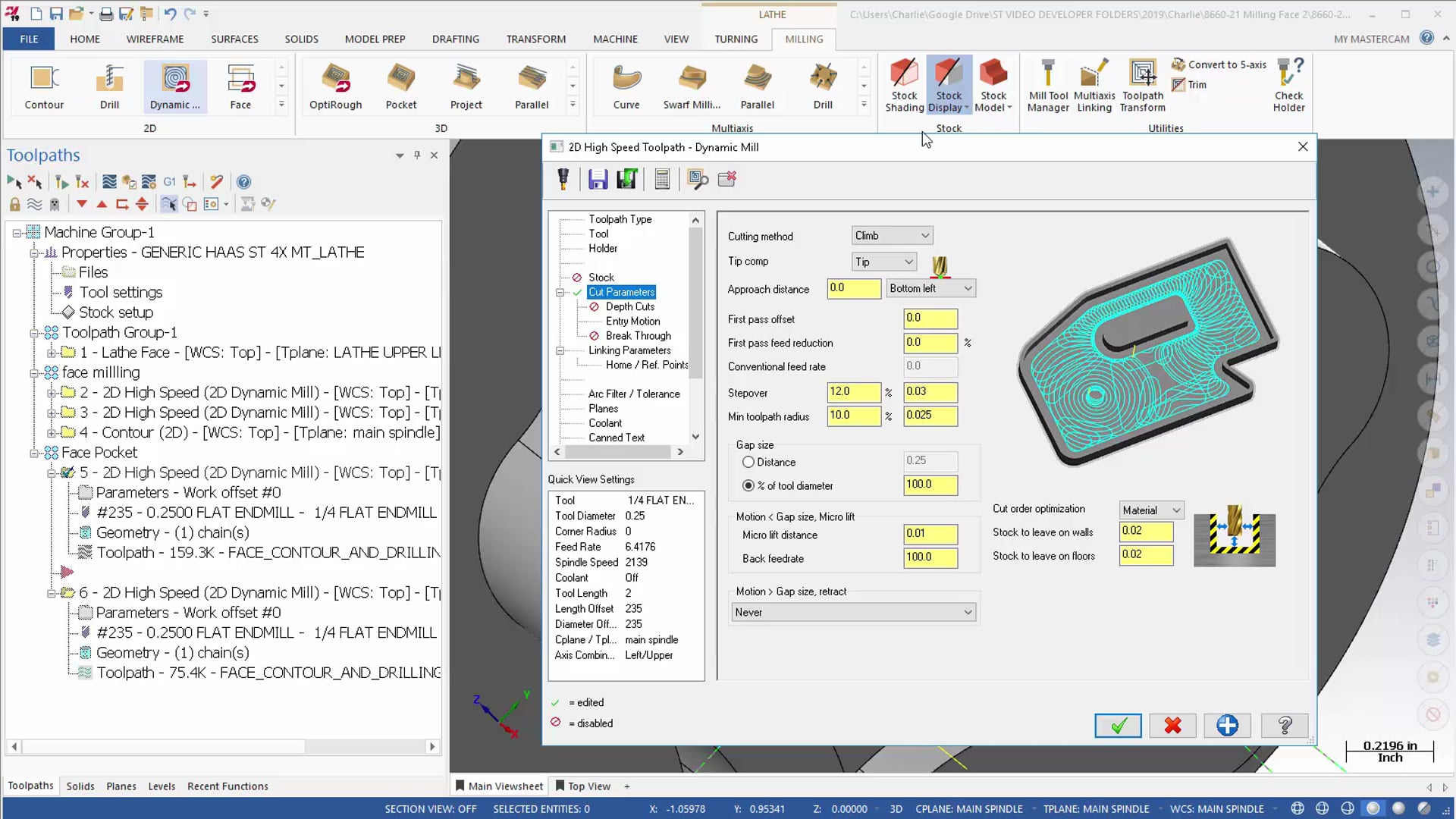 Mastercam 2023 Library - Milling - Face 2 Mastercam 2023 Library - Milling - Face 2