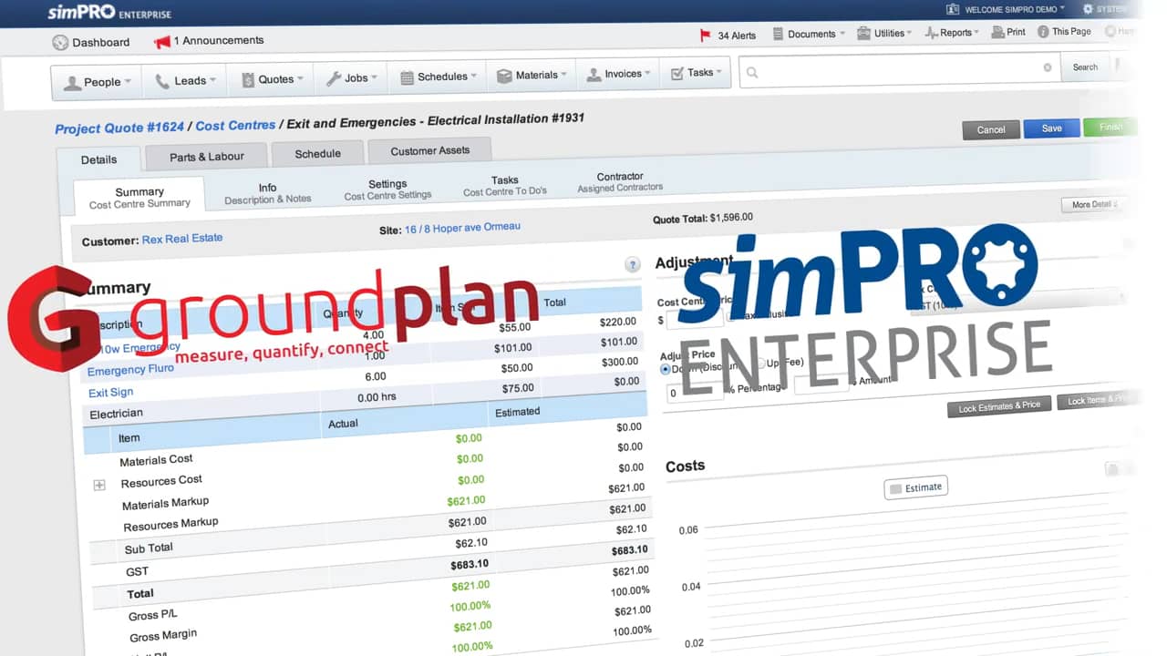 Groundplan and simPRO Enterprise Integration on Vimeo