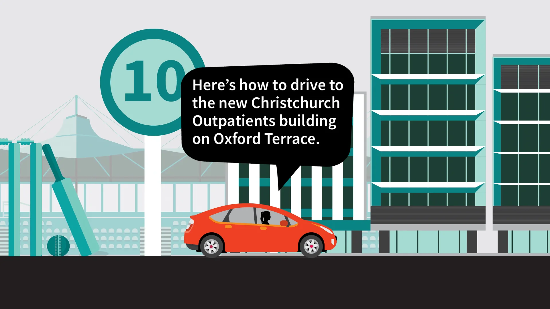 Driving to Christchurch Outpatients on Vimeo