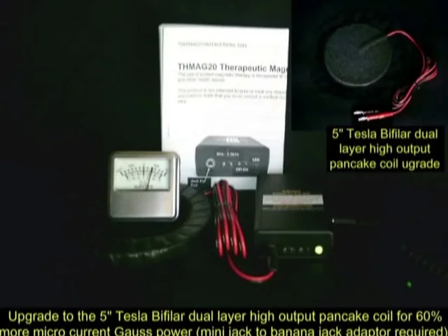 THMAG20 Portable Magnetic Pulser w_5_ Tesla Bifilar dual layer pancake ...