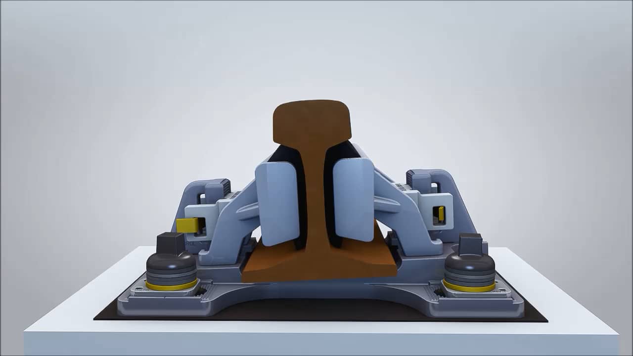 Pandrol Vanguard fastening system on Vimeo