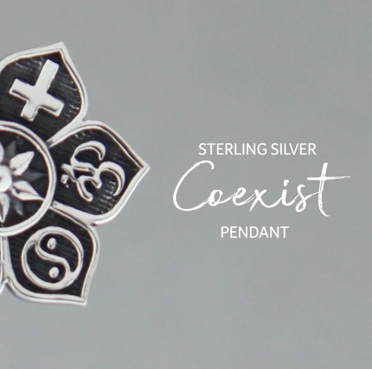 Sterling Silver Coexist Harmony Pendant, Lotus Design on Vimeo