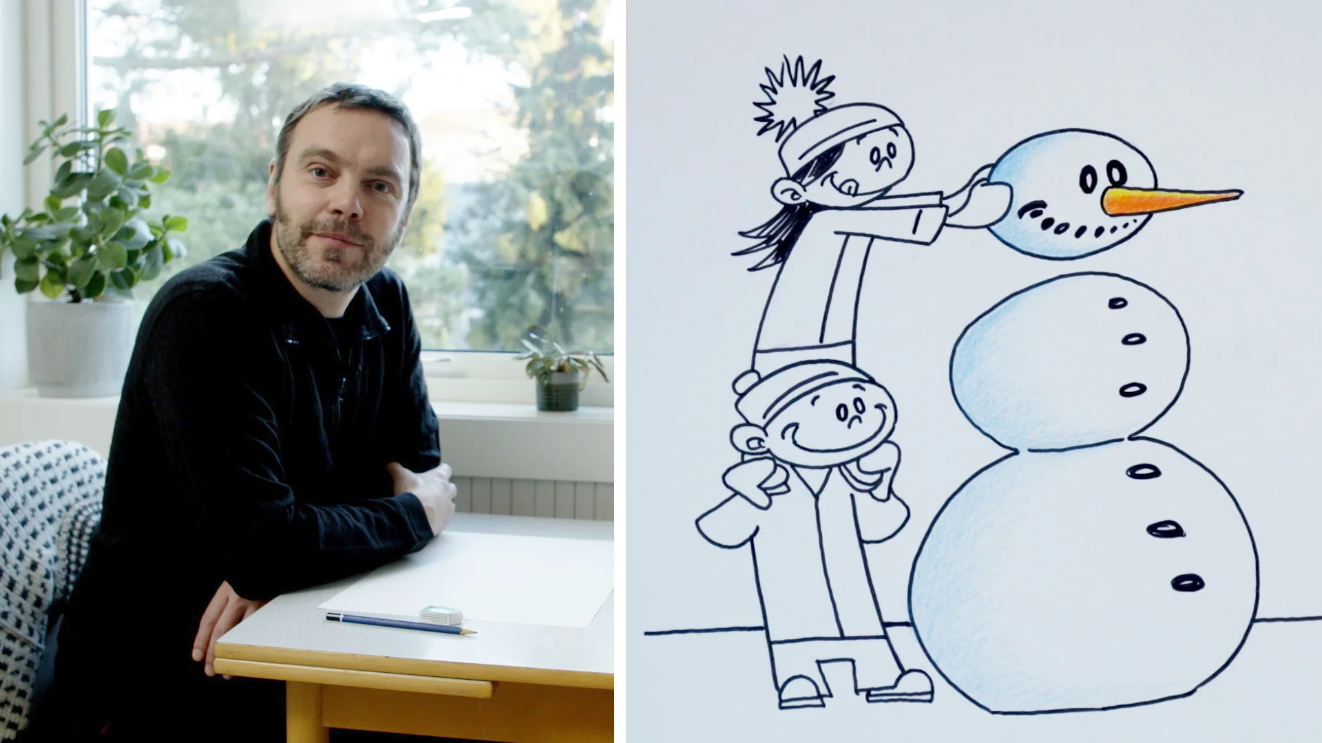 Sammen klarer vi mer – Lær å tegne en tegning om vennskap on Vimeo