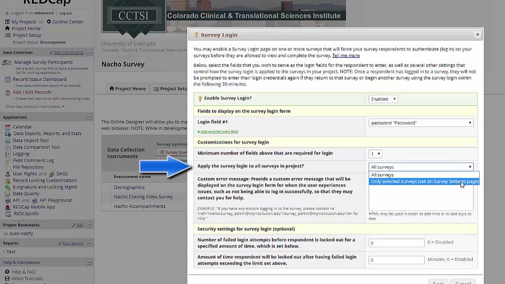 REDCap Advanced Tutorial: Survey Login on Vimeo