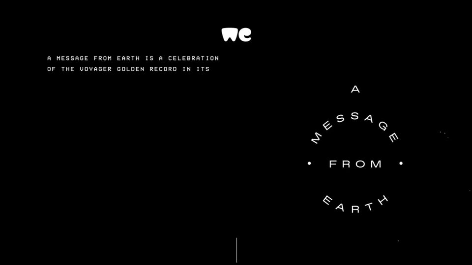 A Message From Earth | HOVERSTAT.ES