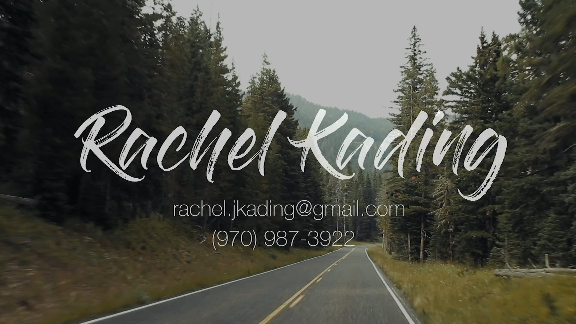 Rachel Kading Cinematography & Editing Reel on Vimeo
