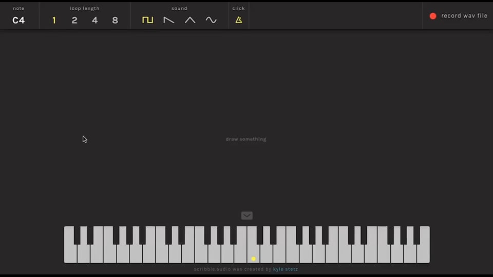 Scribble and make music | HOVERSTAT.ES