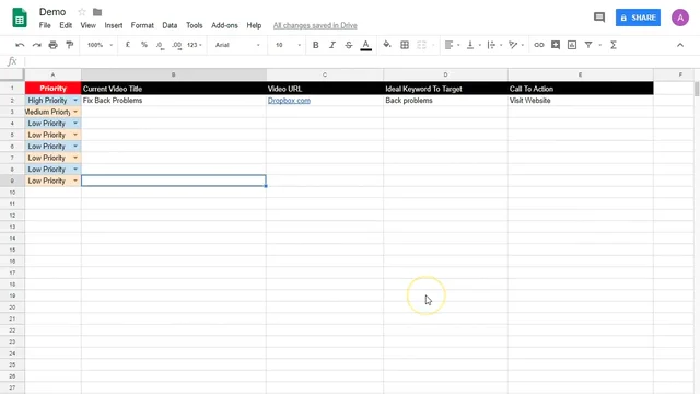 YOUTUBE ADVANTAGE - Our Tracking Spreadsheet on Vimeo