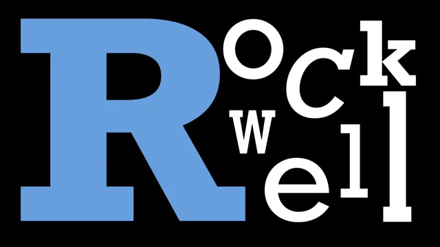Rockwell Font Logos