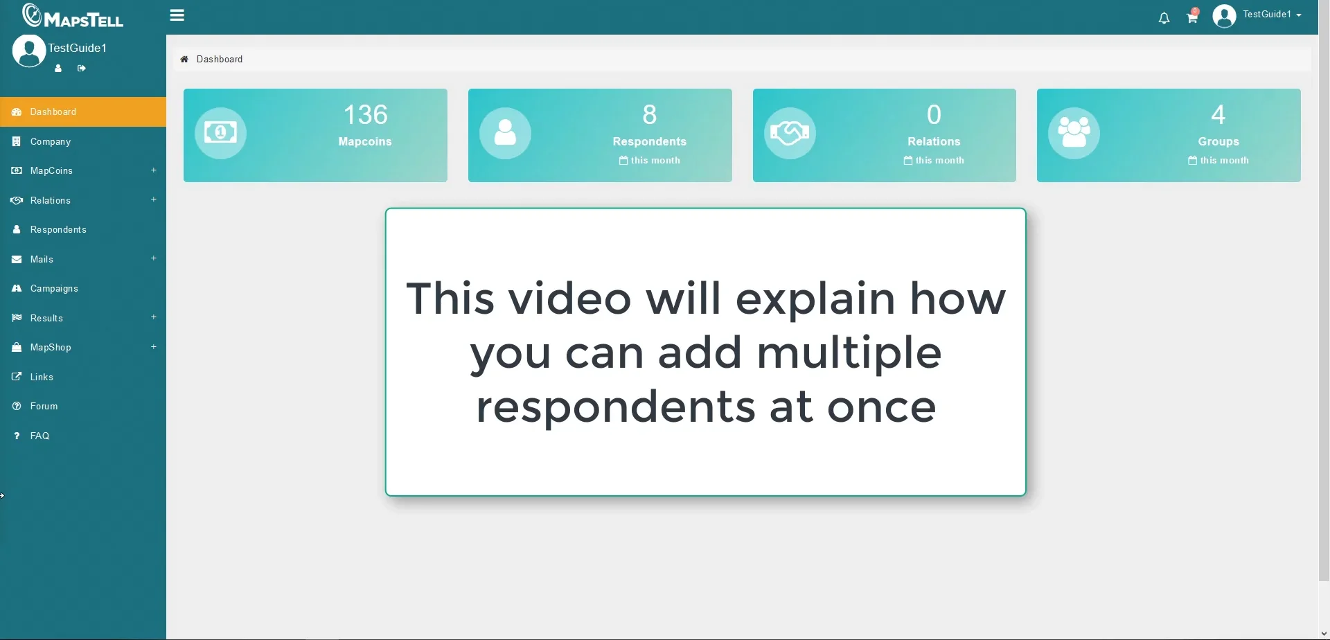 How do I add multiple respondents at once on Vimeo