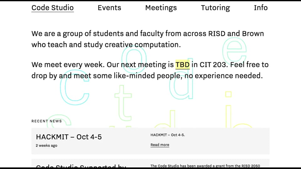 The Code Studio | HOVERSTAT.ES