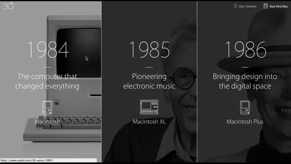 Apple: 30 years | HOVERSTAT.ES