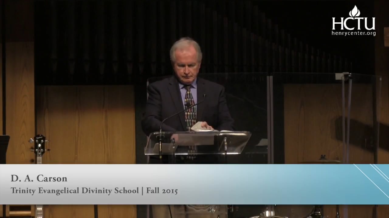 The God Who Lifts Me from the Miry Bog by D. A. Carson on Vimeo