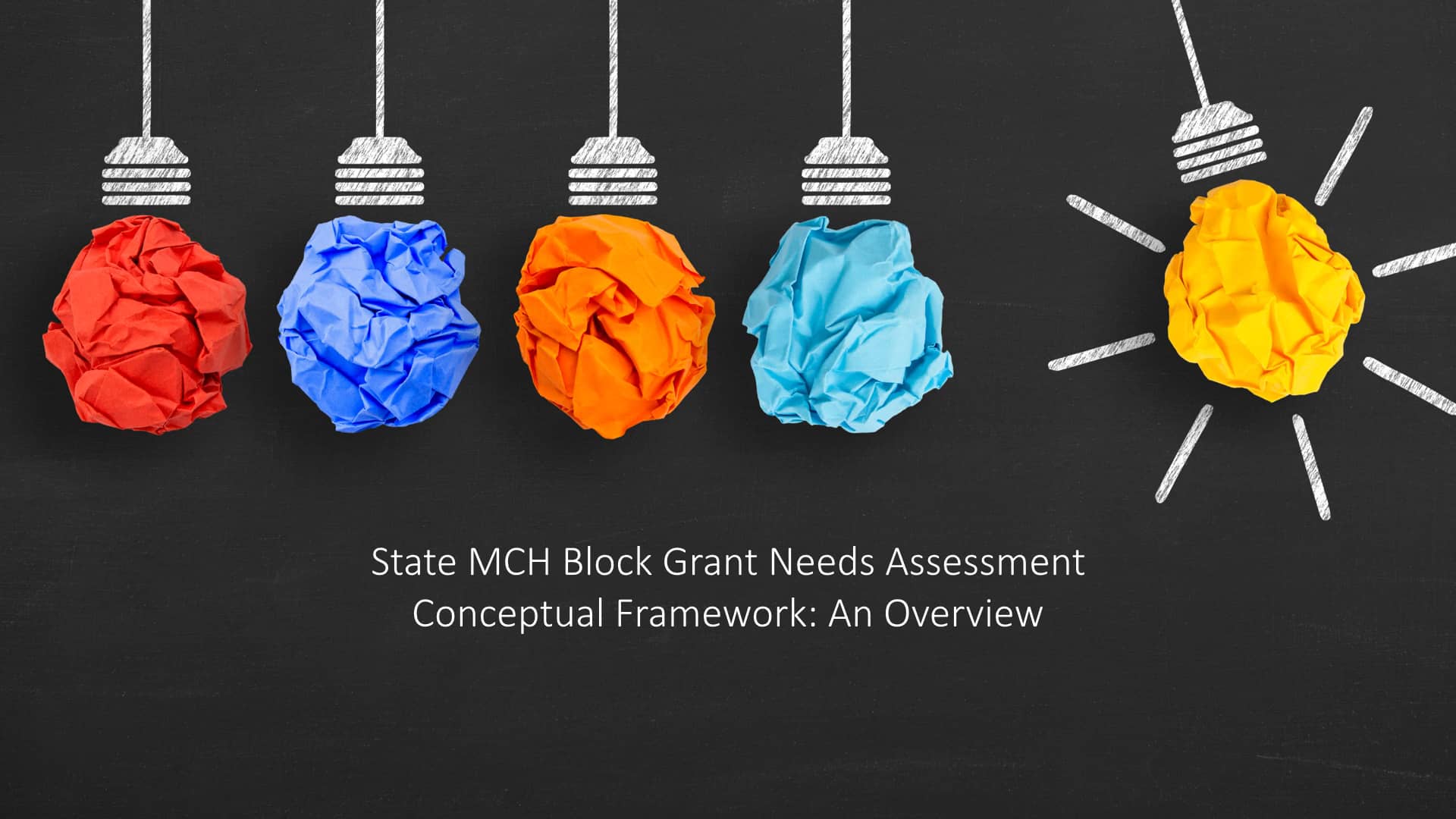 State MCH Block Grant Needs Assessment Conceptual Framework: An ...