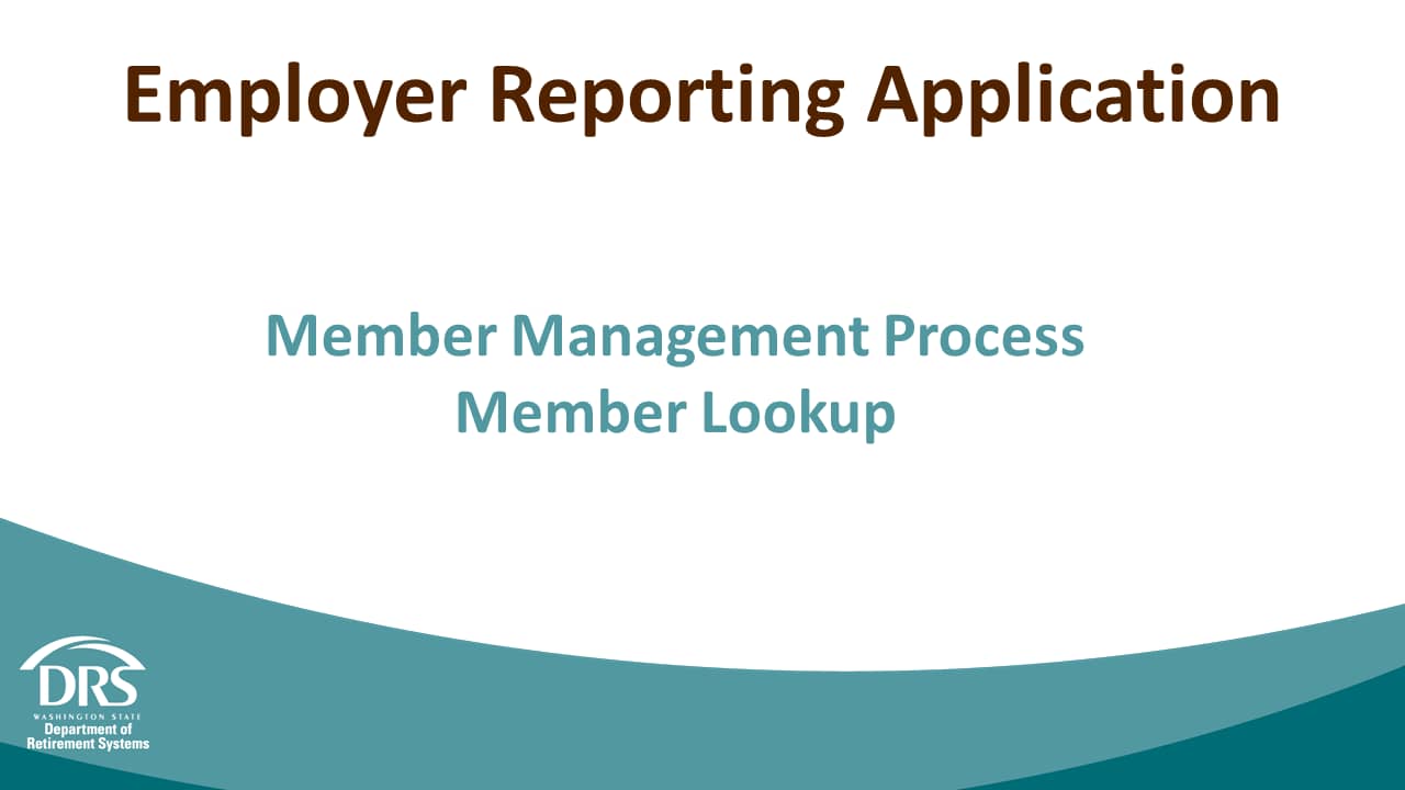 Member Management Process Member Lookup on Vimeo