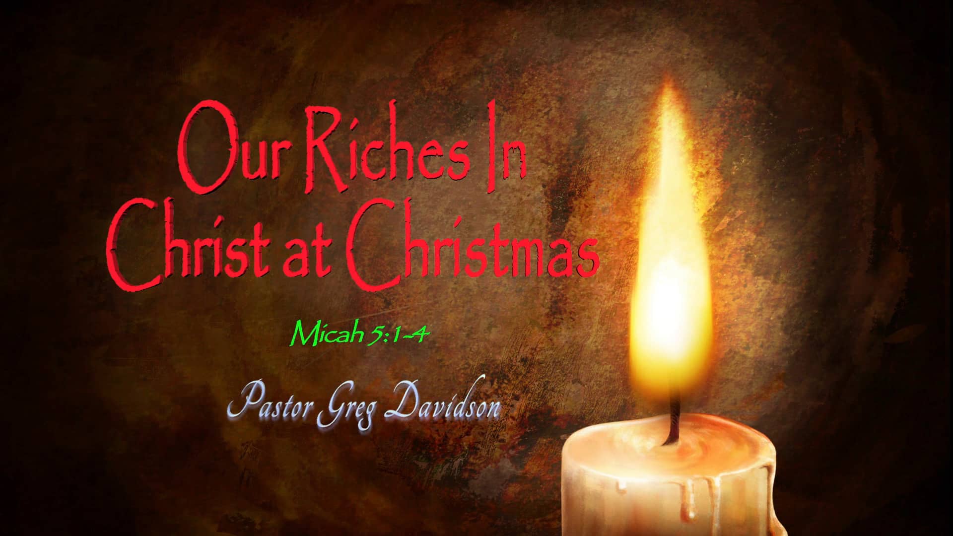 Our Riches In Christ At Christmas_Vimeo_1080p on Vimeo