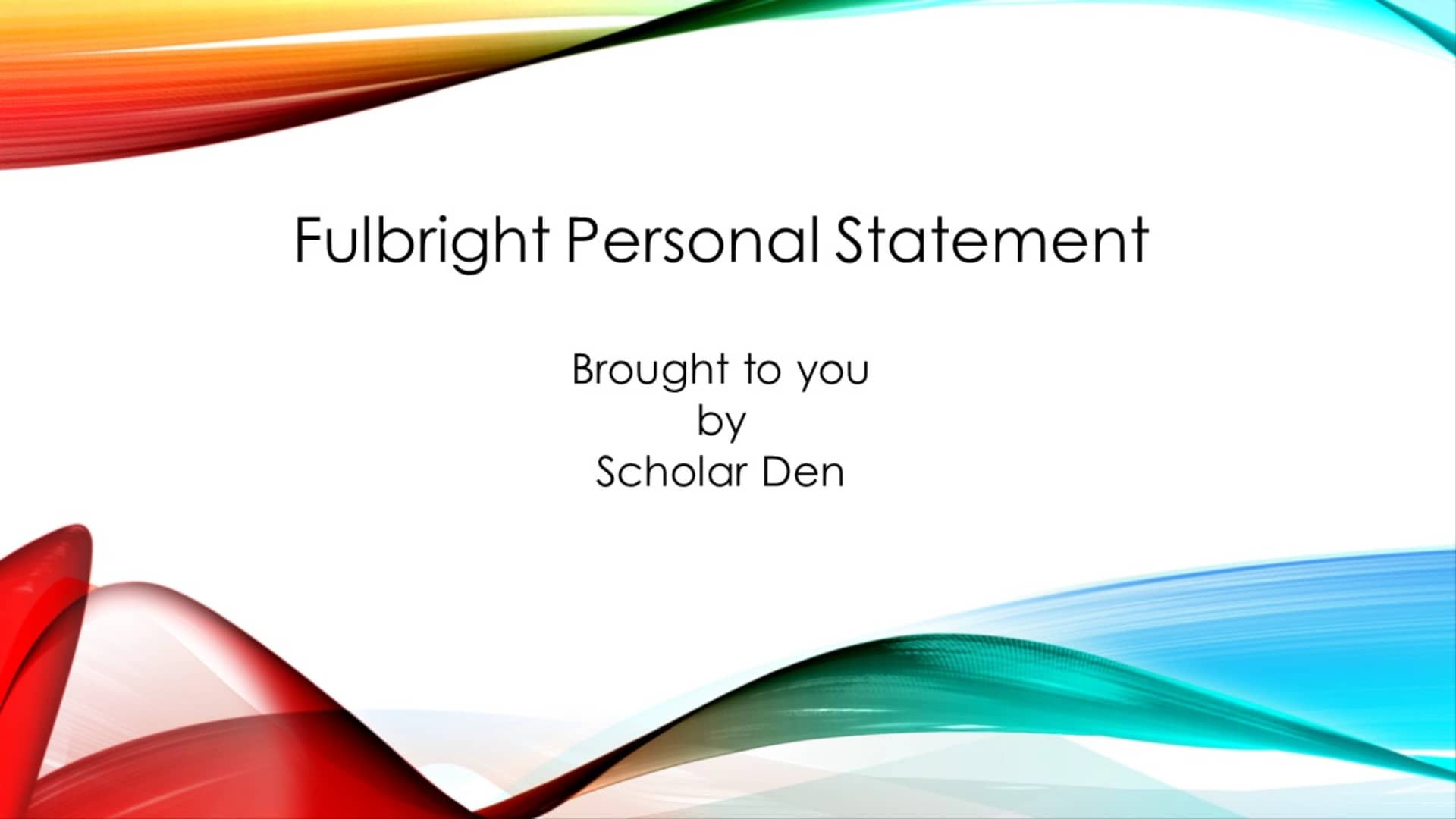 Fulbright Personal Statement on Vimeo