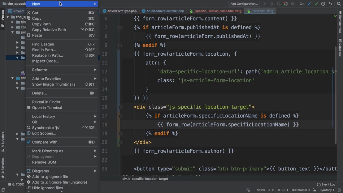 JS to Auto-Update the Select Options > Symfony 4 Forms: Build, Render ... JS to Auto-Update the Select Options > Symfony 4 Forms: Build, Render ...