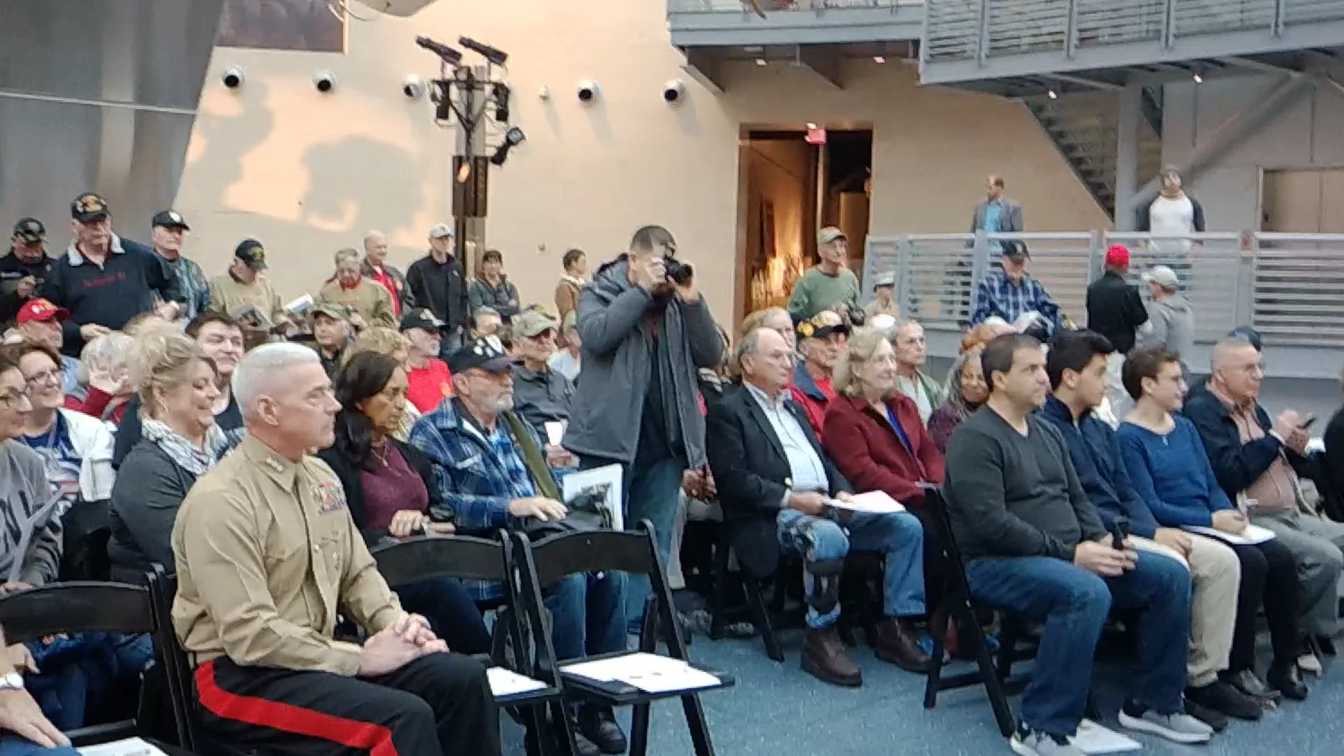 2/9 Memorial Plaque Dedication 2018, Jim Tiner reading the plaque. on Vimeo