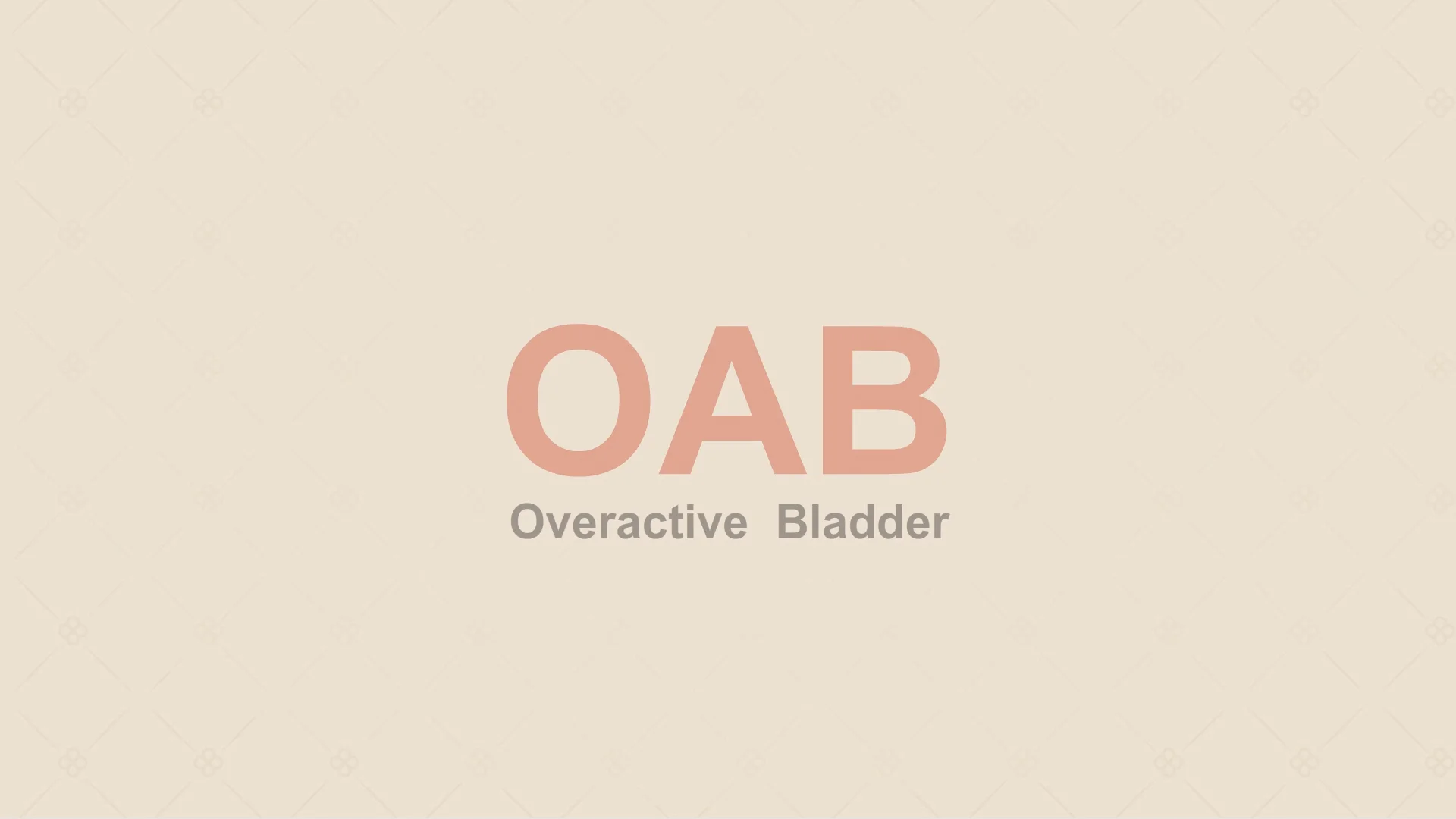 Overactive Bladder on Vimeo