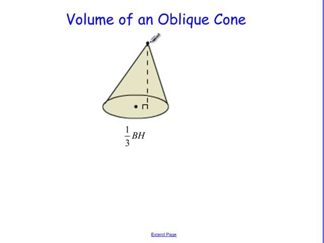 Volume of an Oblique Cone on Vimeo