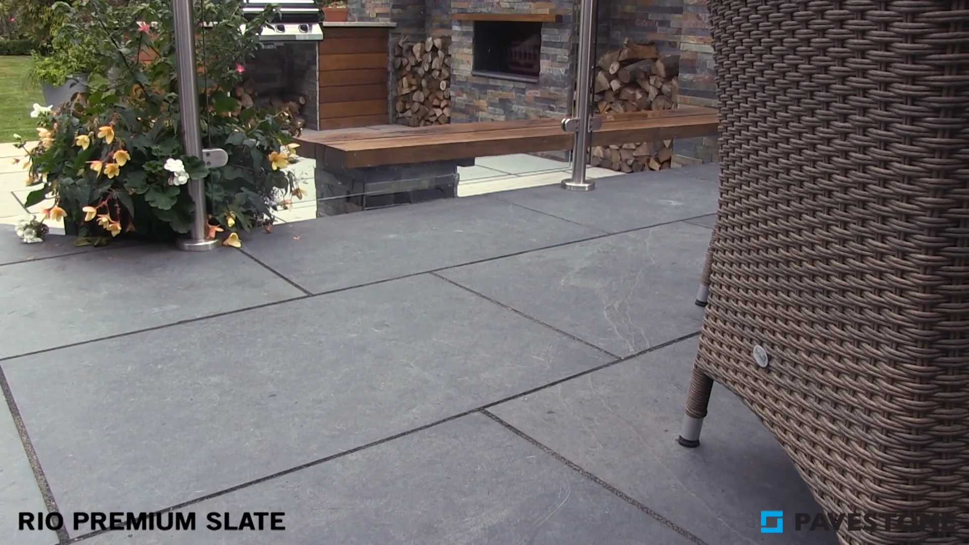 Pavestone - Pavestone Slate Stack Walling, Sawn Ash & Rio Slate Paving ...