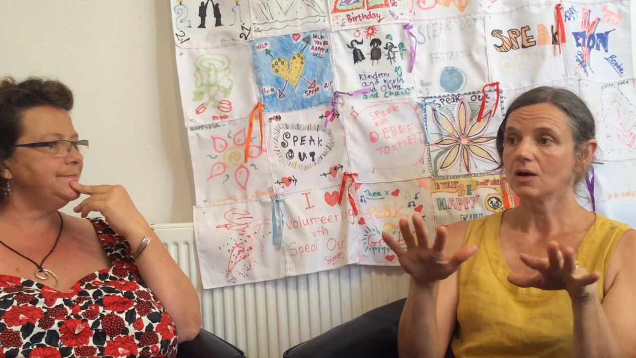 Sarah Pickard and Emily Barratt talk about the early years at Speak Out ...