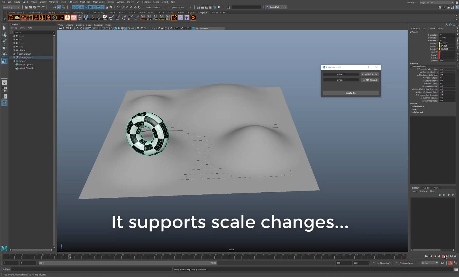 rollerMatic plugin for Maya WIP on Vimeo