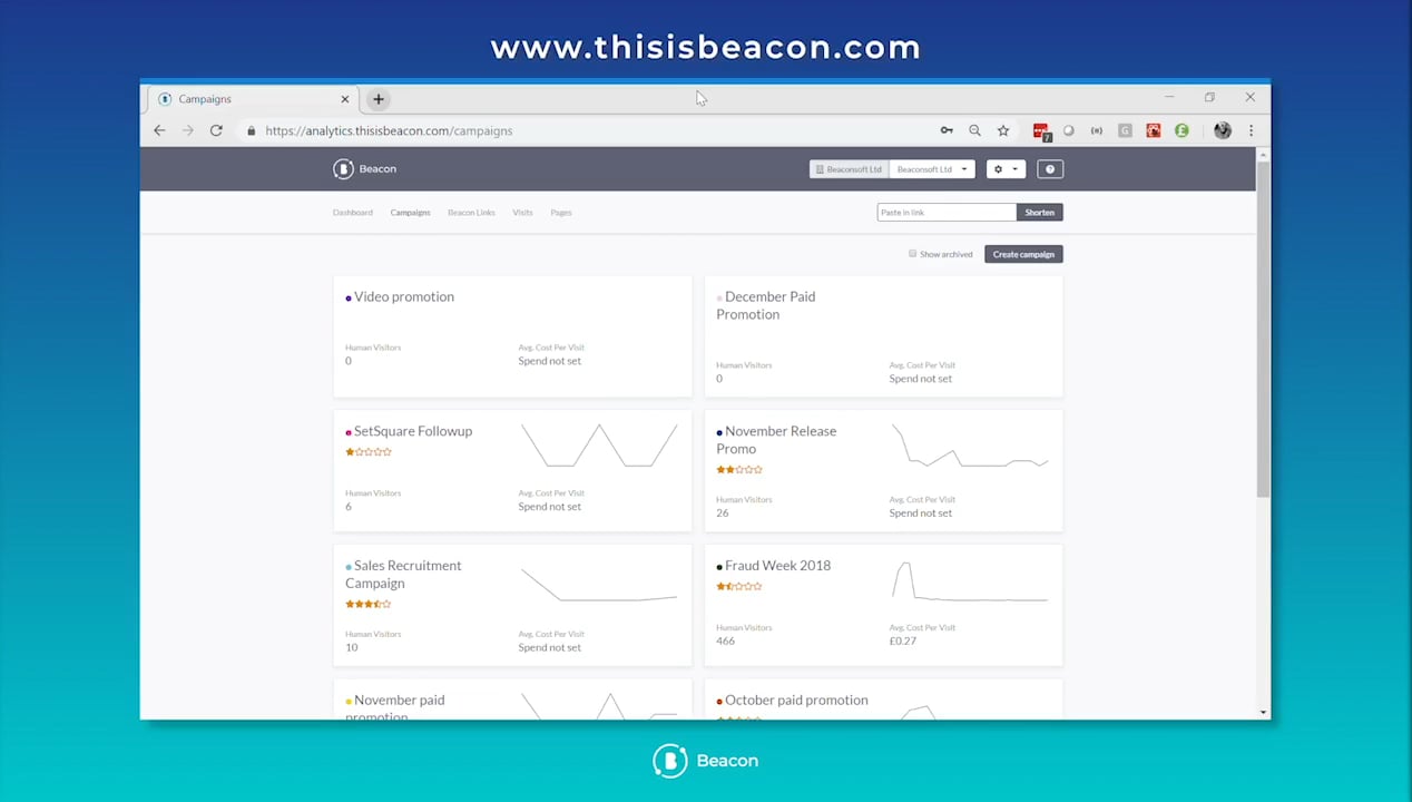 How to use campaigns and channels in Beacon on Vimeo