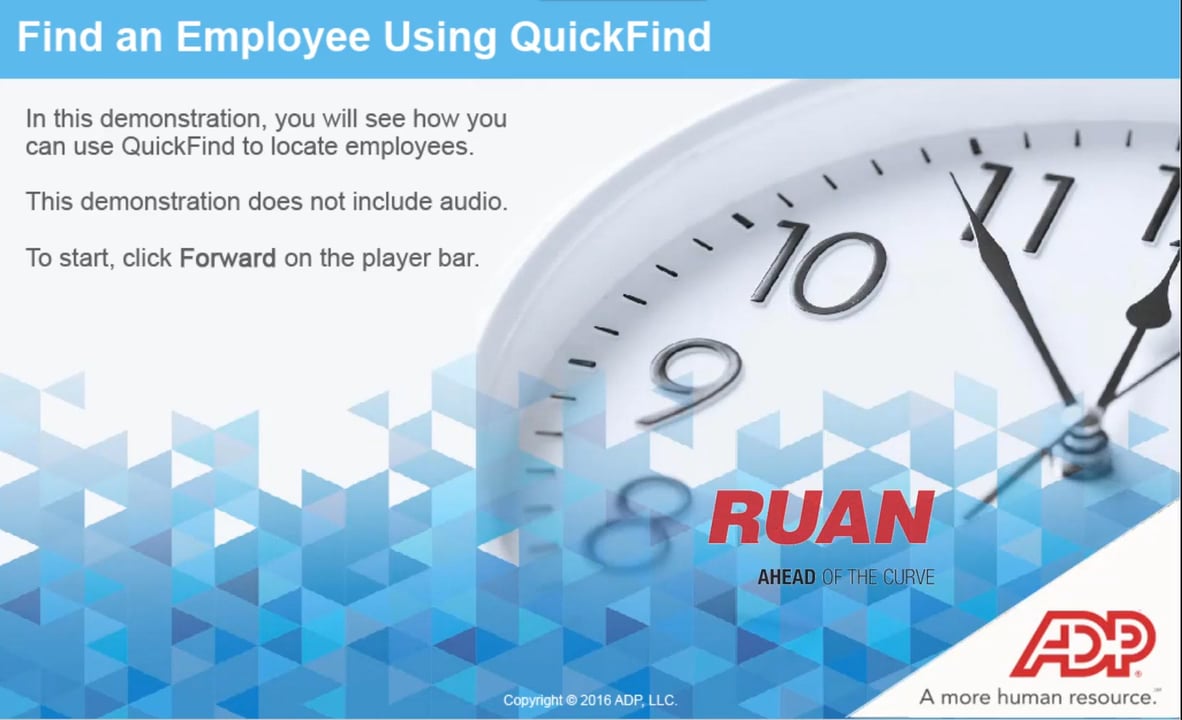 ADP Find an Employee Using QuickFind on Vimeo