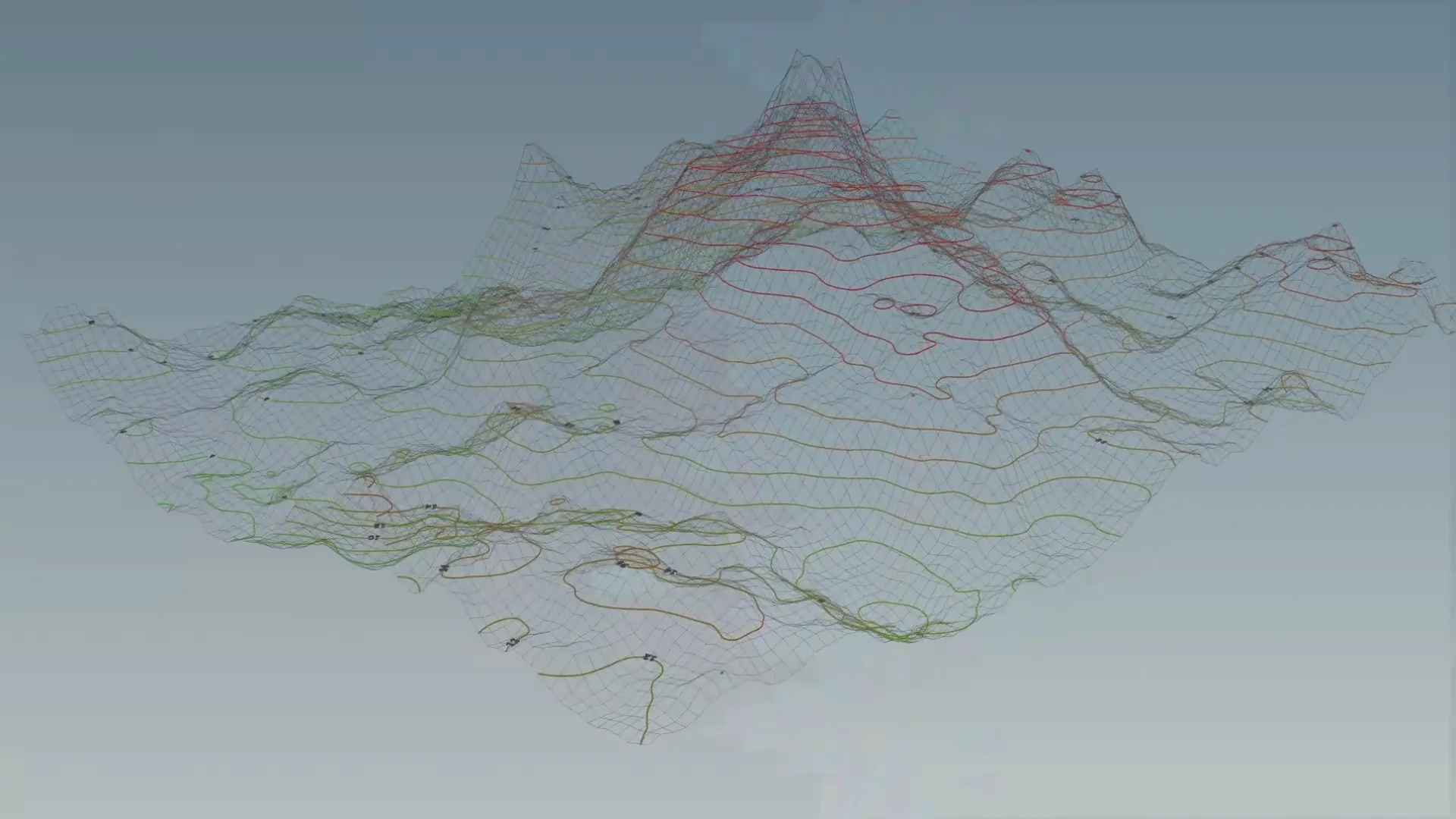 Houdini - Elevation contour lines (scene file)