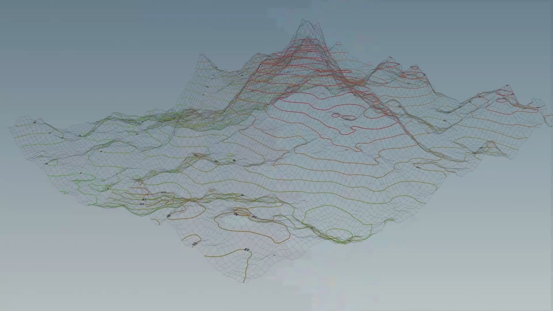 Houdini - Elevation contour lines (scene file)