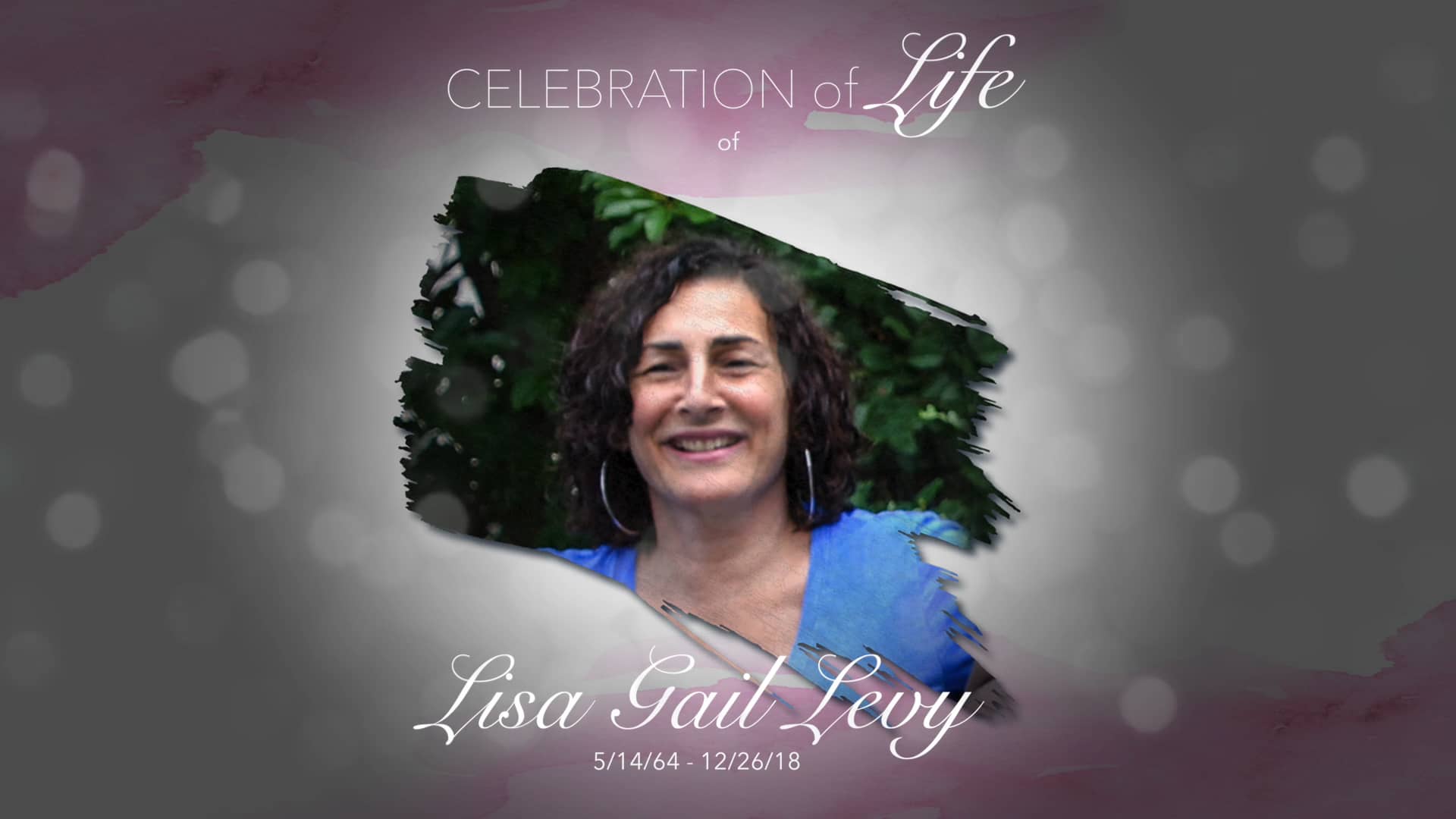 Lisa Gail Levy memorial Video on Vimeo