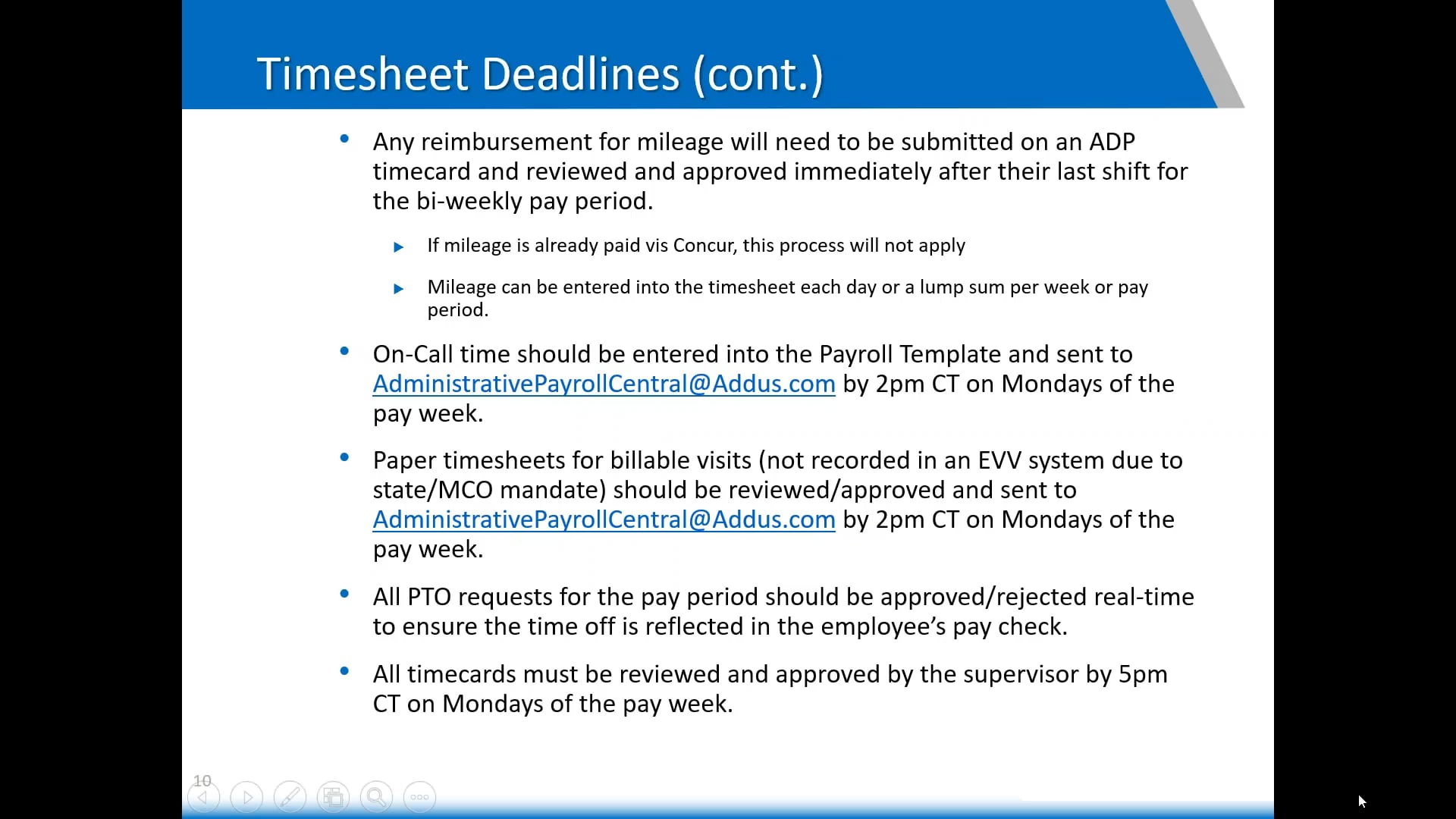 ADP Time and Attendance- Manager Training on Vimeo