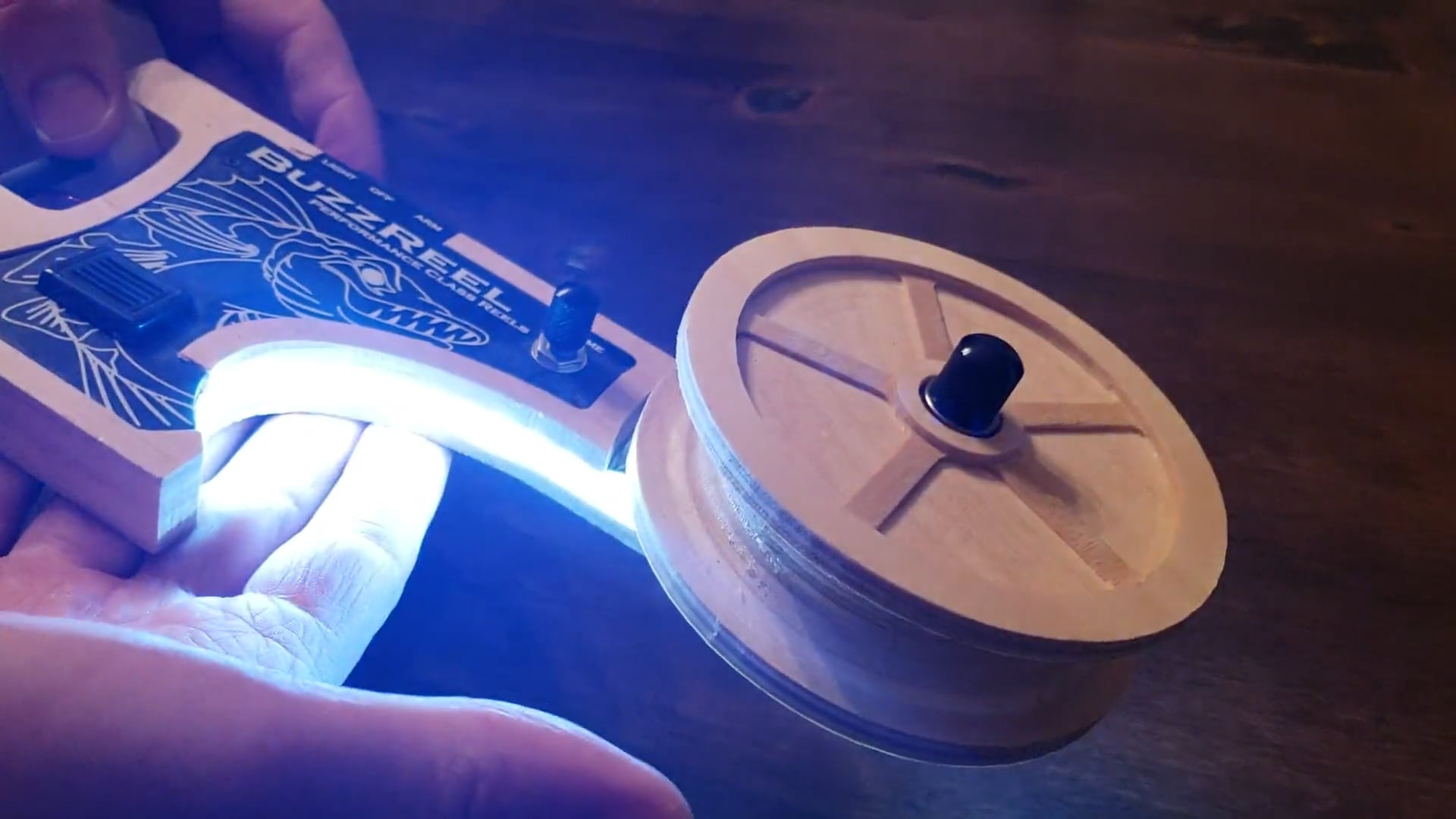 BuzzReel Electronic Rattle Reel - Ice Fishing Reel on Vimeo